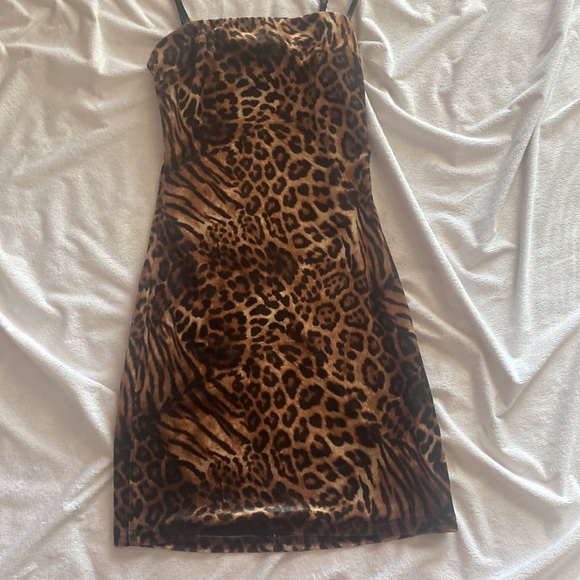 Tiger Mist | Dresses | Tiger Mist Leopard Animal Print Mini Dress ...